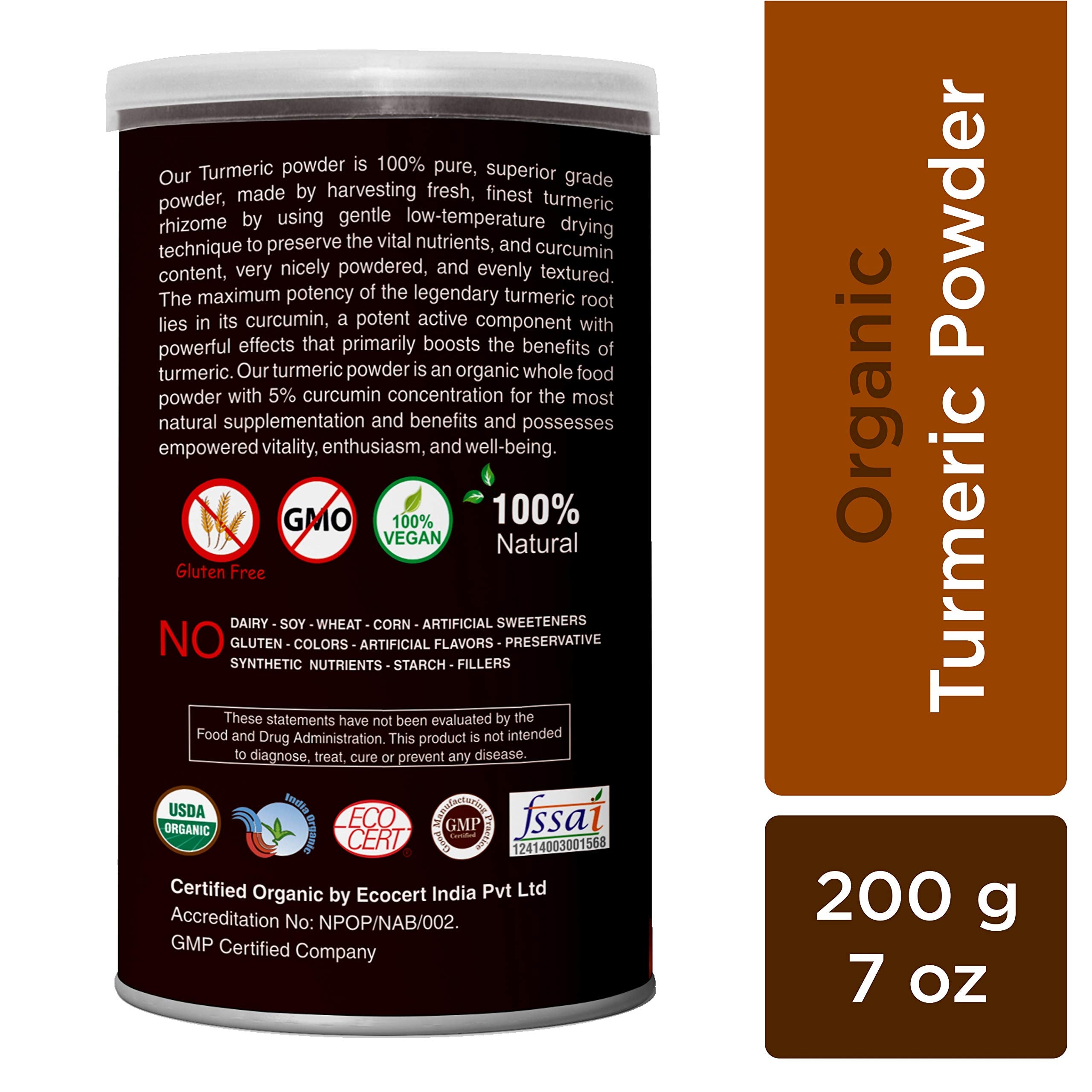 Organic turmeric for daily nutrition