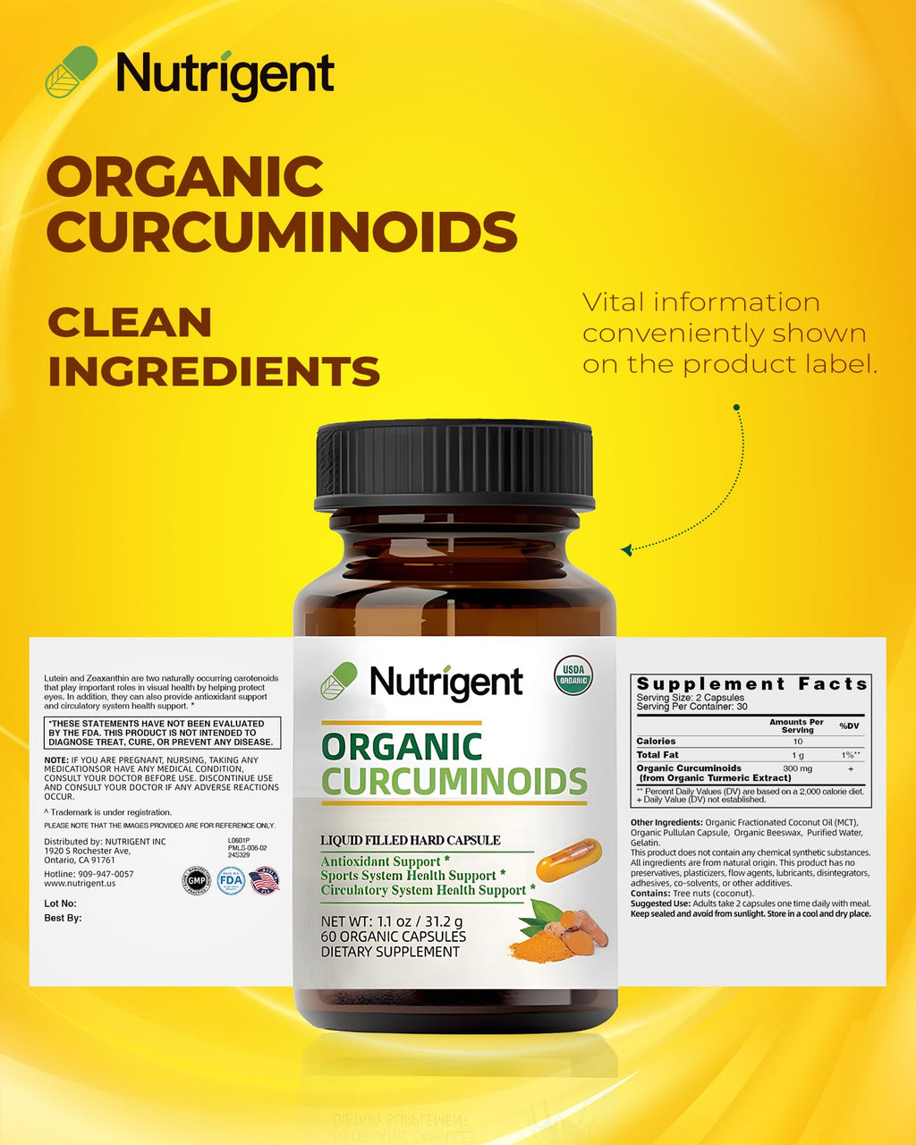 Organic turmeric for joint flexibility