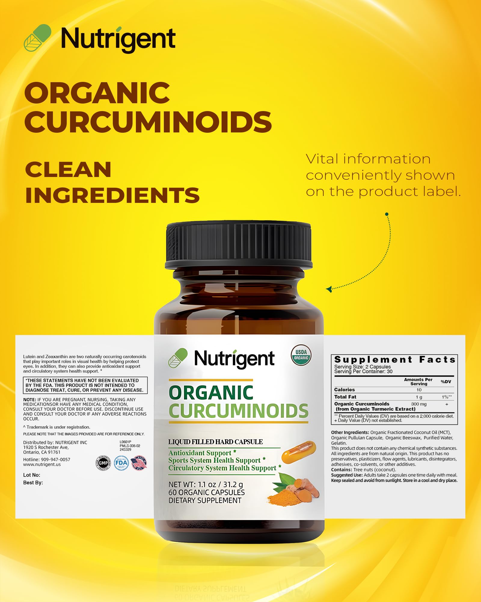 Organic turmeric for joint flexibility