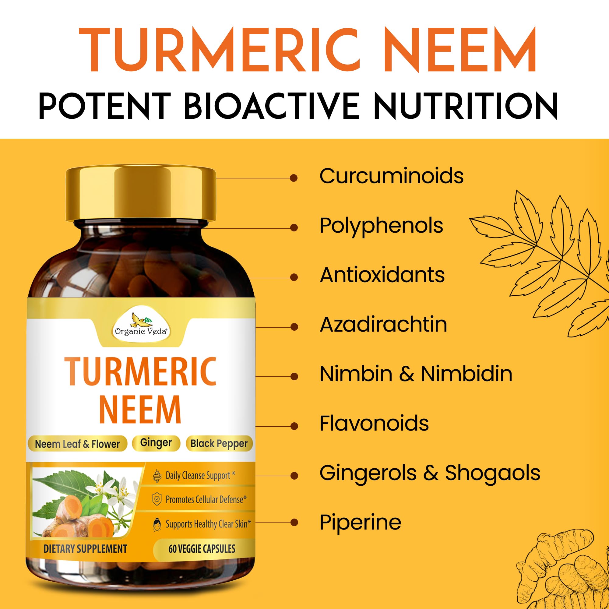 Organic turmeric for natural detox