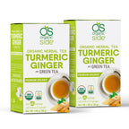 organic turmeric ginger green tea bags
