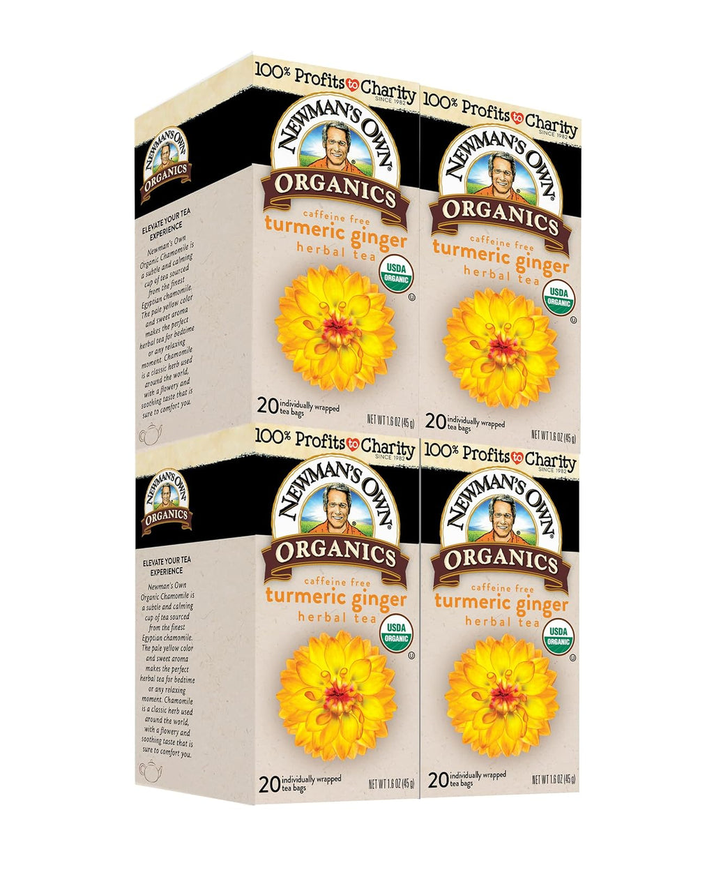 organic turmeric ginger herbal tea bags