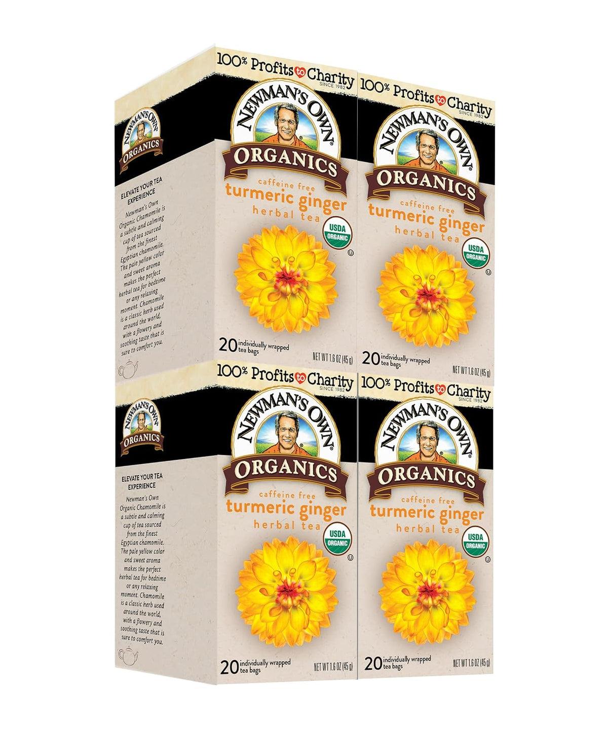 organic turmeric ginger herbal tea bags