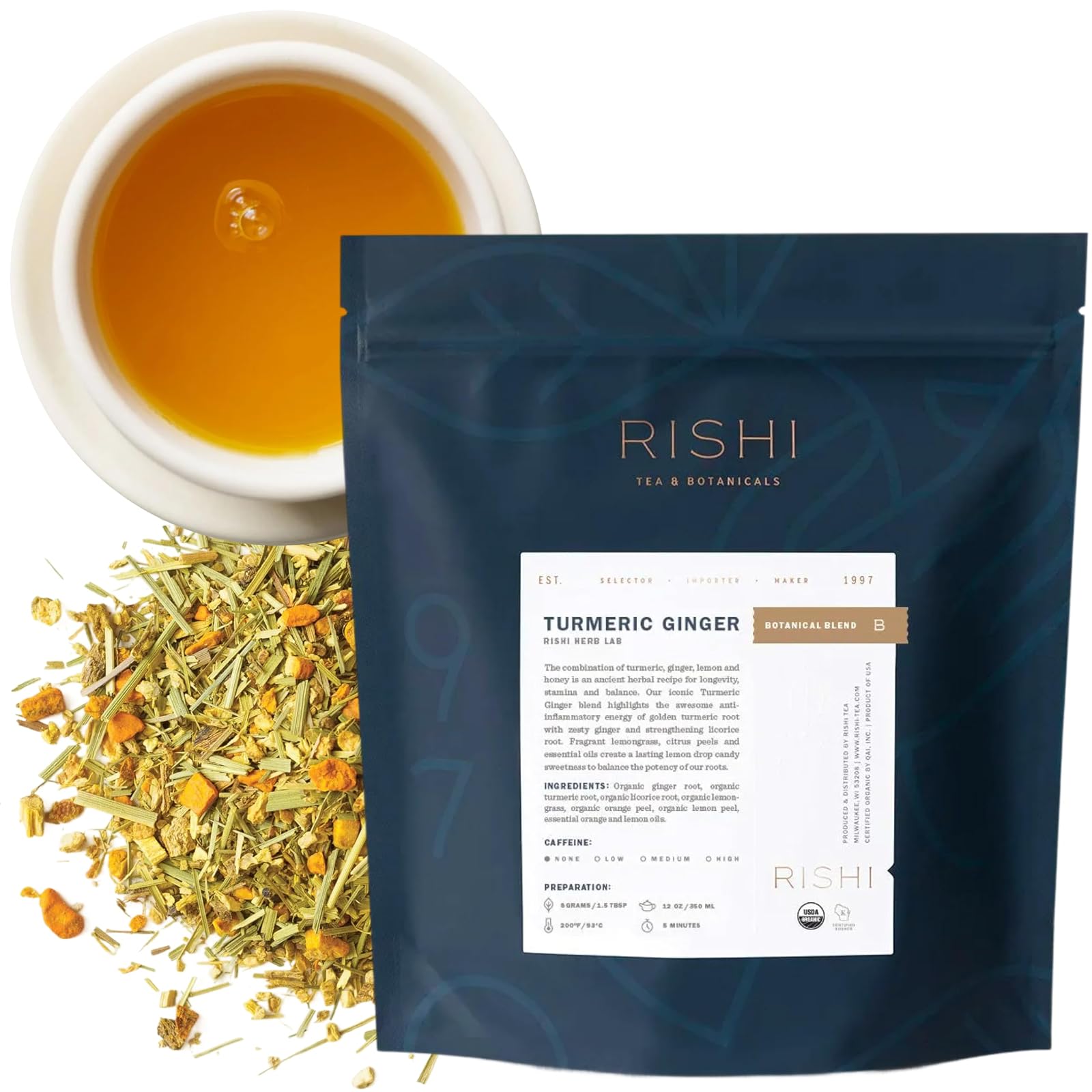 organic turmeric ginger herbal tea