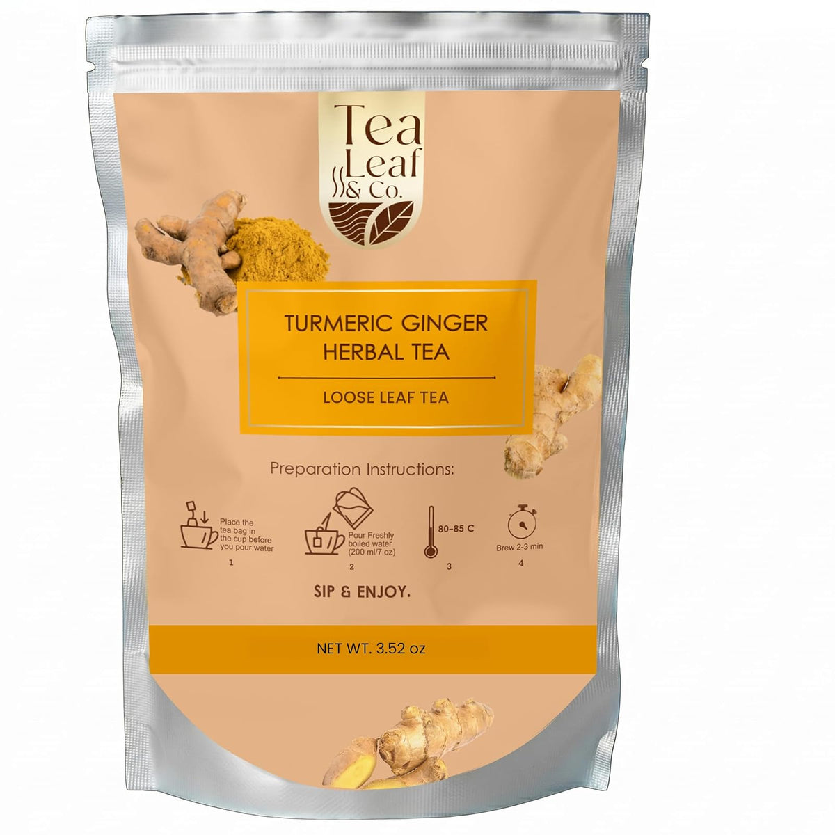 organic turmeric ginger herbal tea