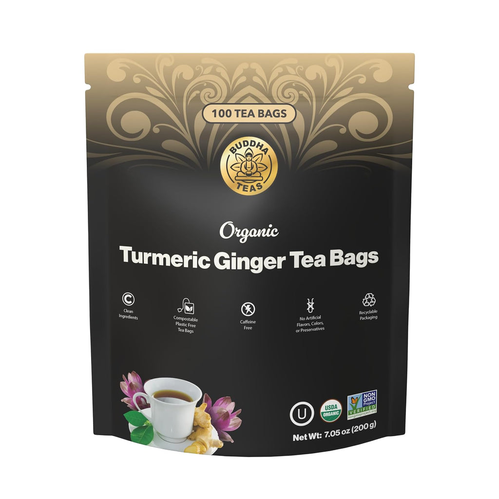 organic turmeric ginger herbal tea