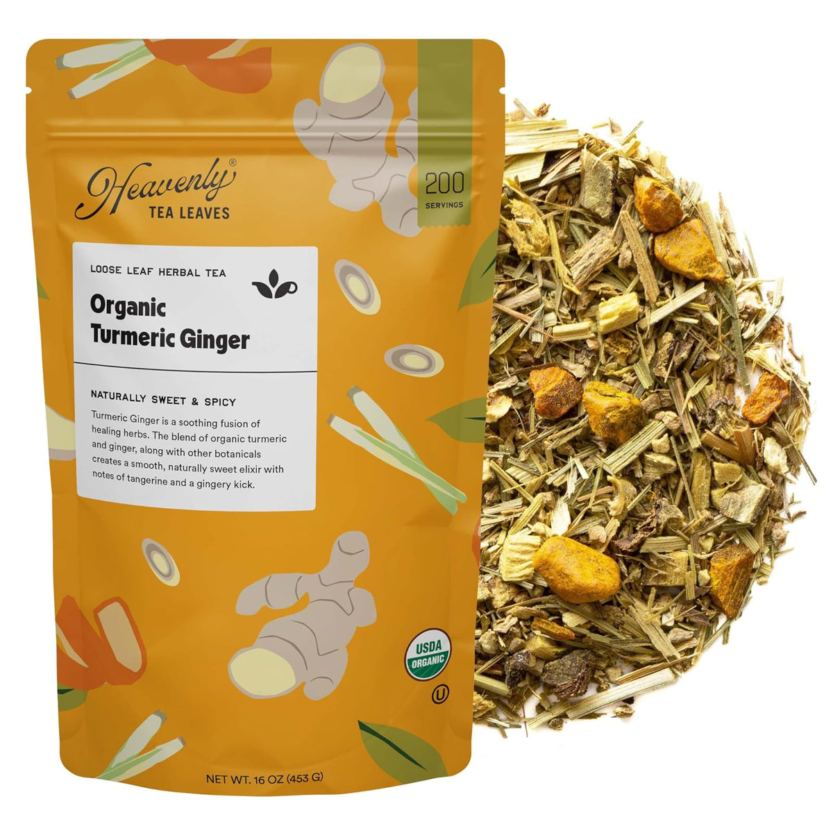 organic turmeric ginger loose leaf tea