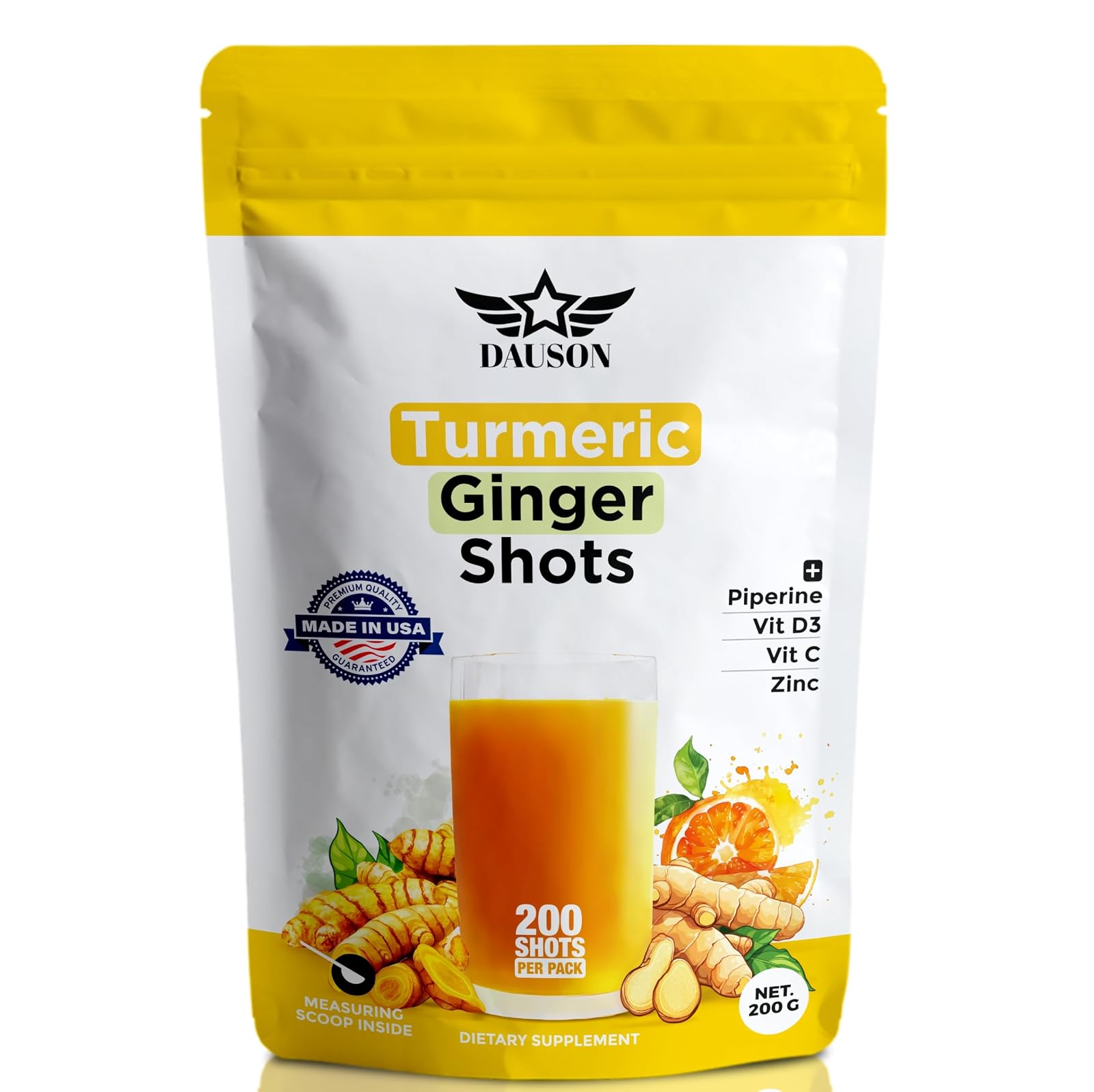 organic turmeric ginger shots