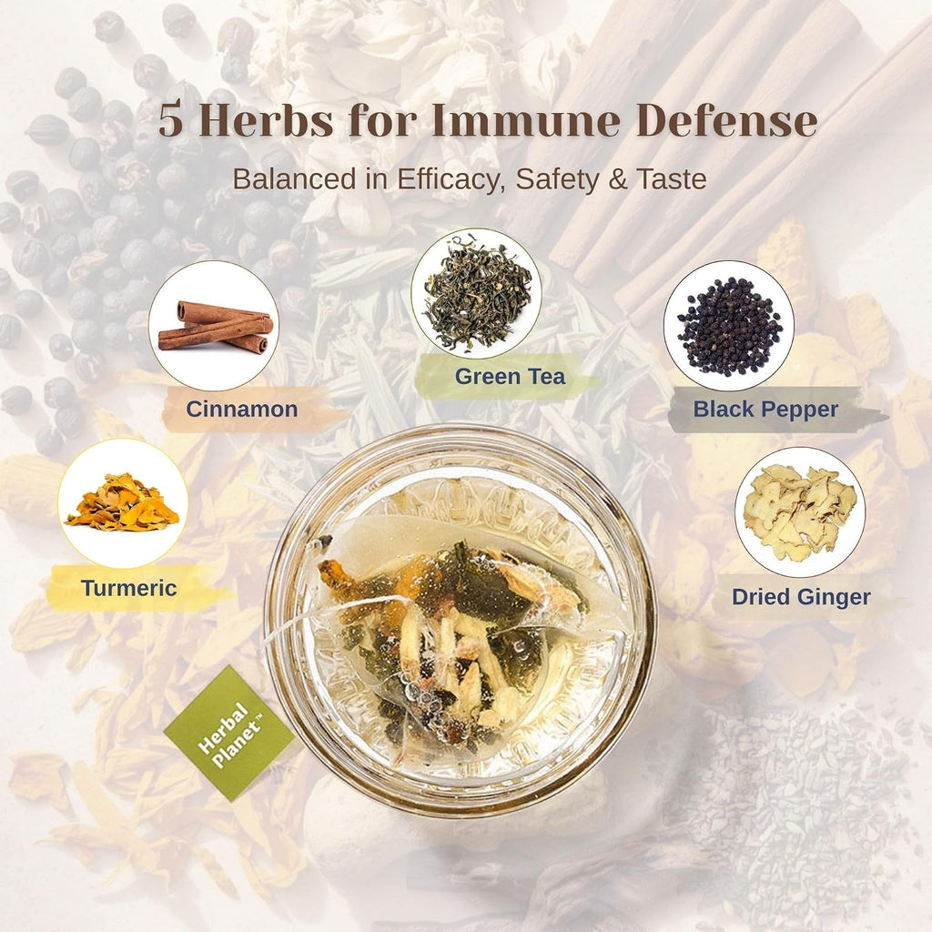 Organic turmeric ginger tea for wellness