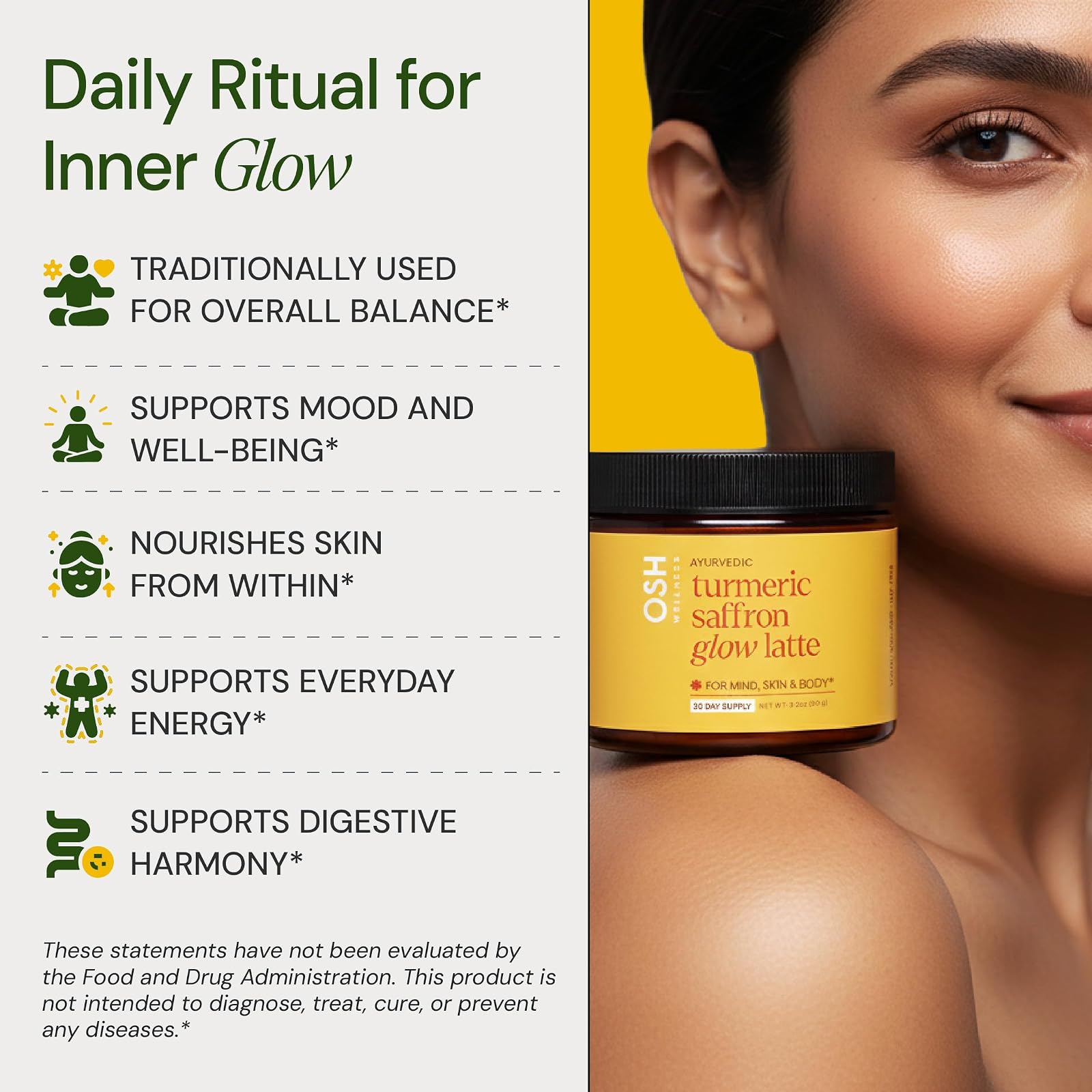 Organic turmeric glow drink