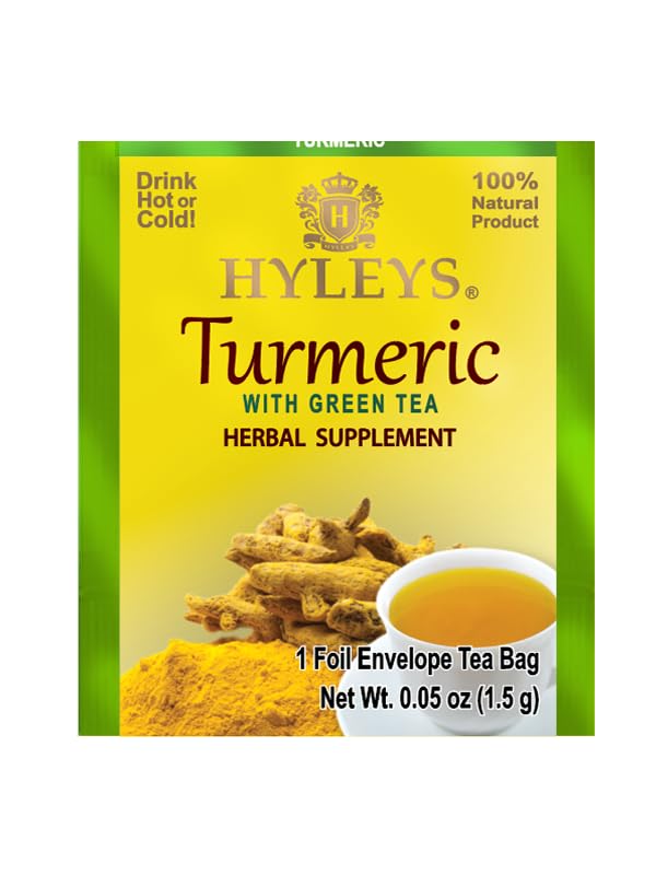 organic turmeric green tea infusion