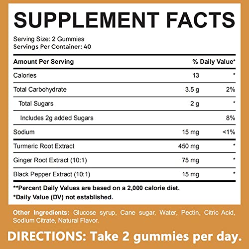 organic turmeric gummies with black pepper