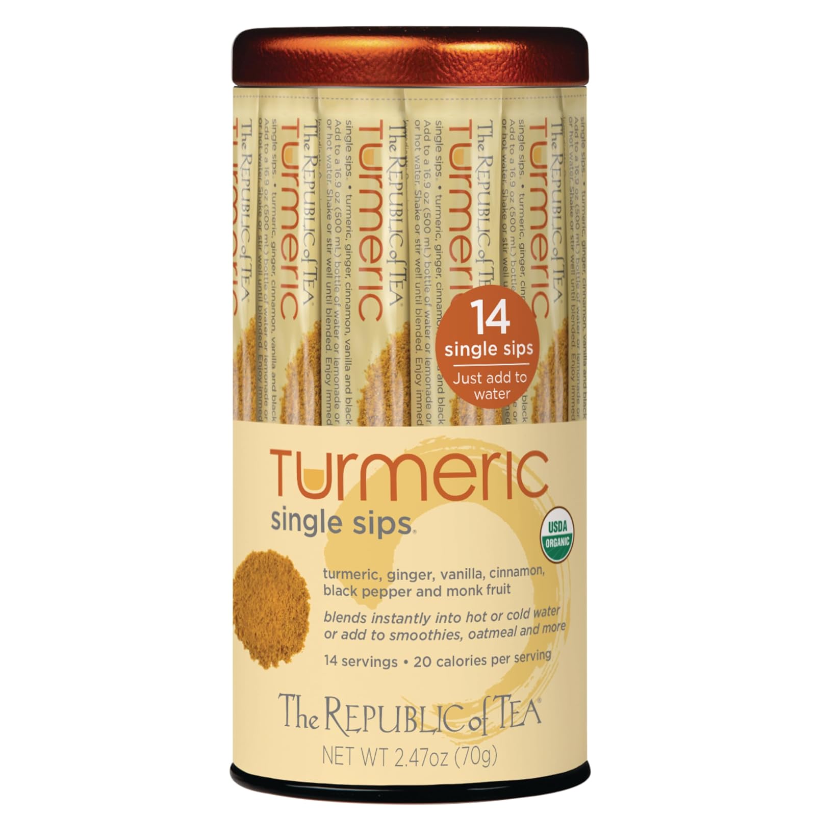 organic turmeric herbal tea packets