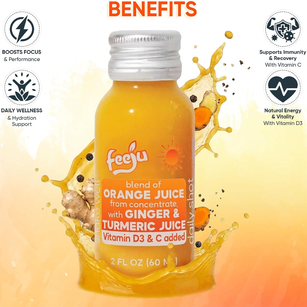 Organic turmeric shots for energy