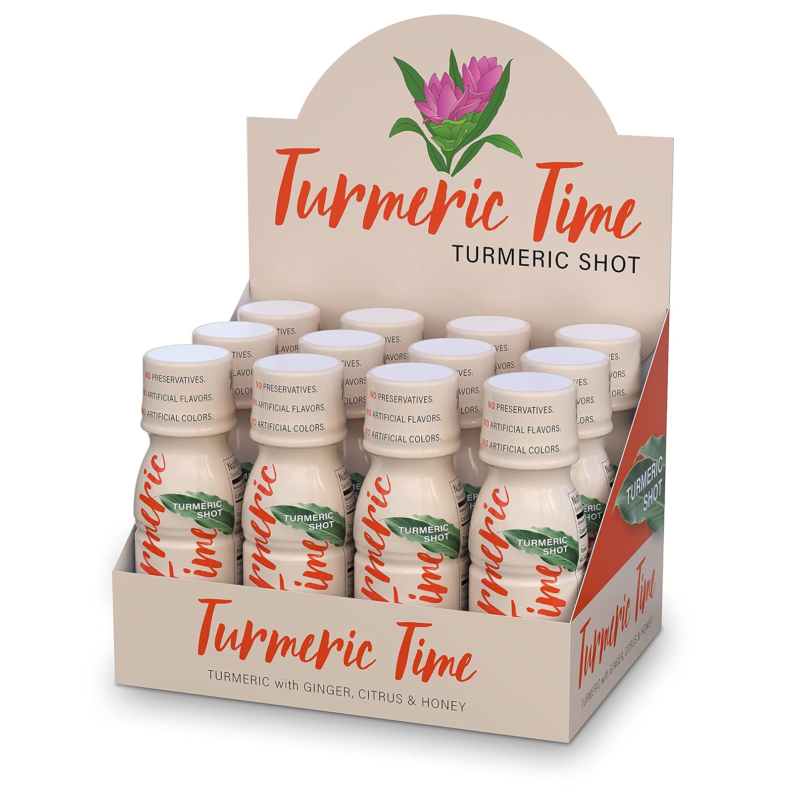 organic turmeric shots with ginger