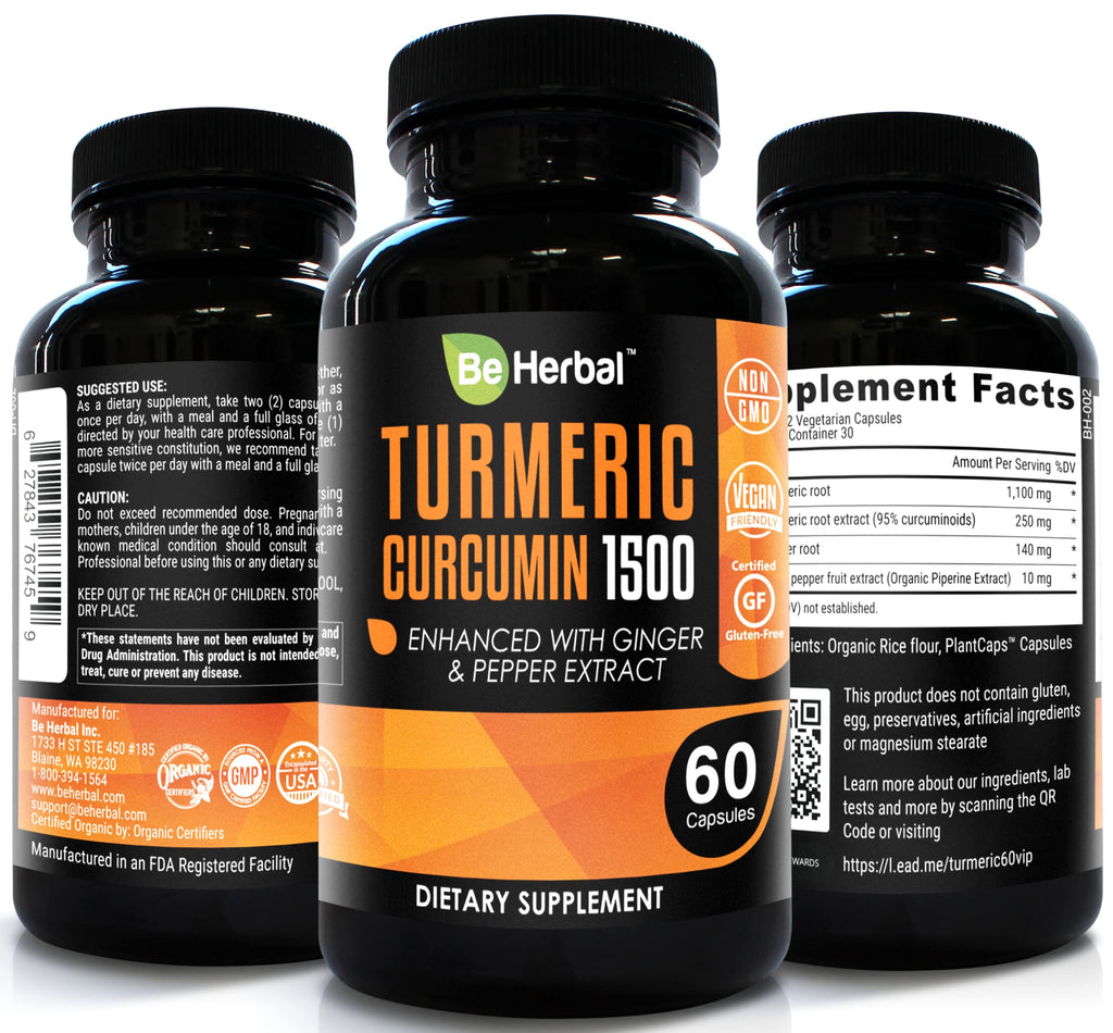 organic turmeric supplement with ginger