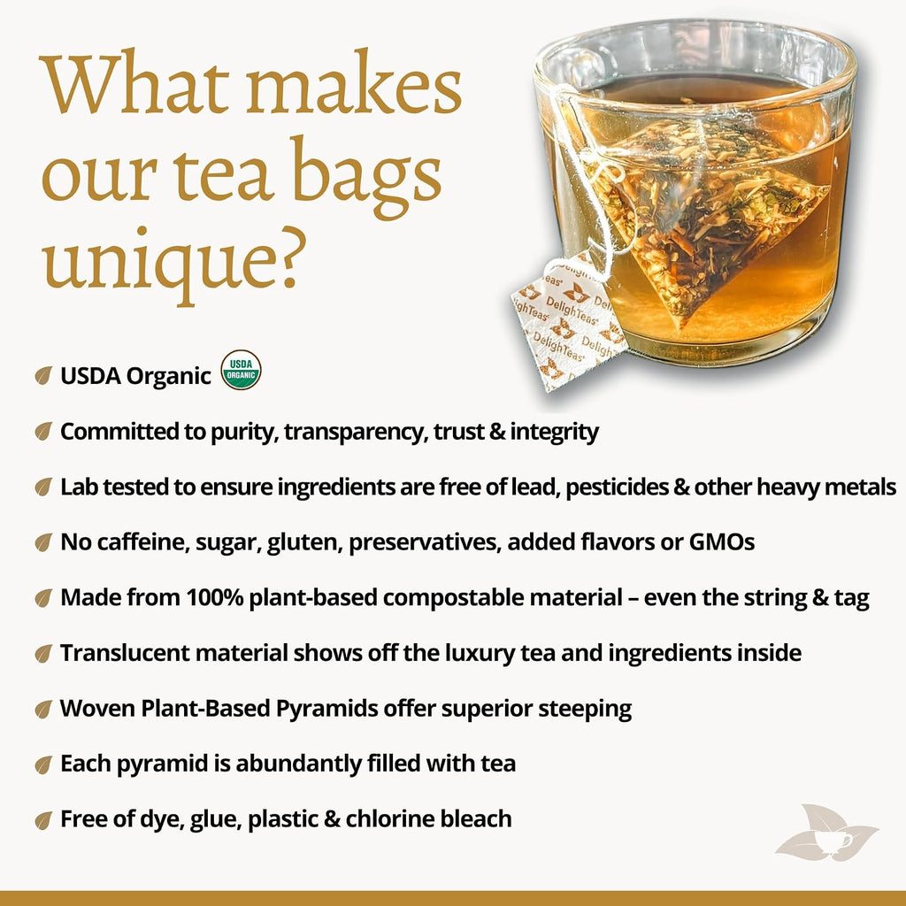 Organic turmeric tea bags for immunity