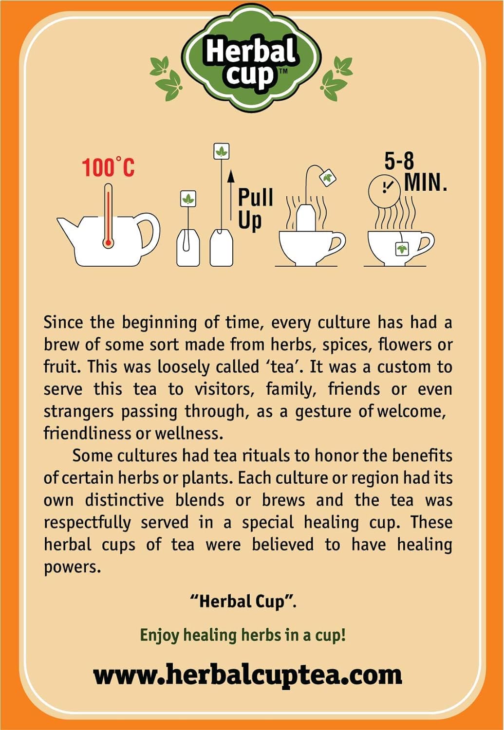 Organic turmeric tea for wellness