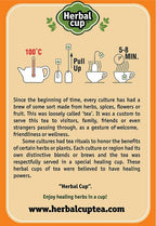 Organic turmeric tea with black pepper