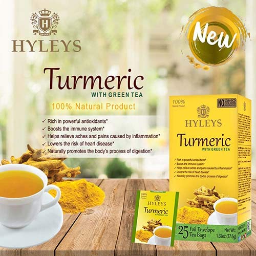 organic turmeric tea with infuser