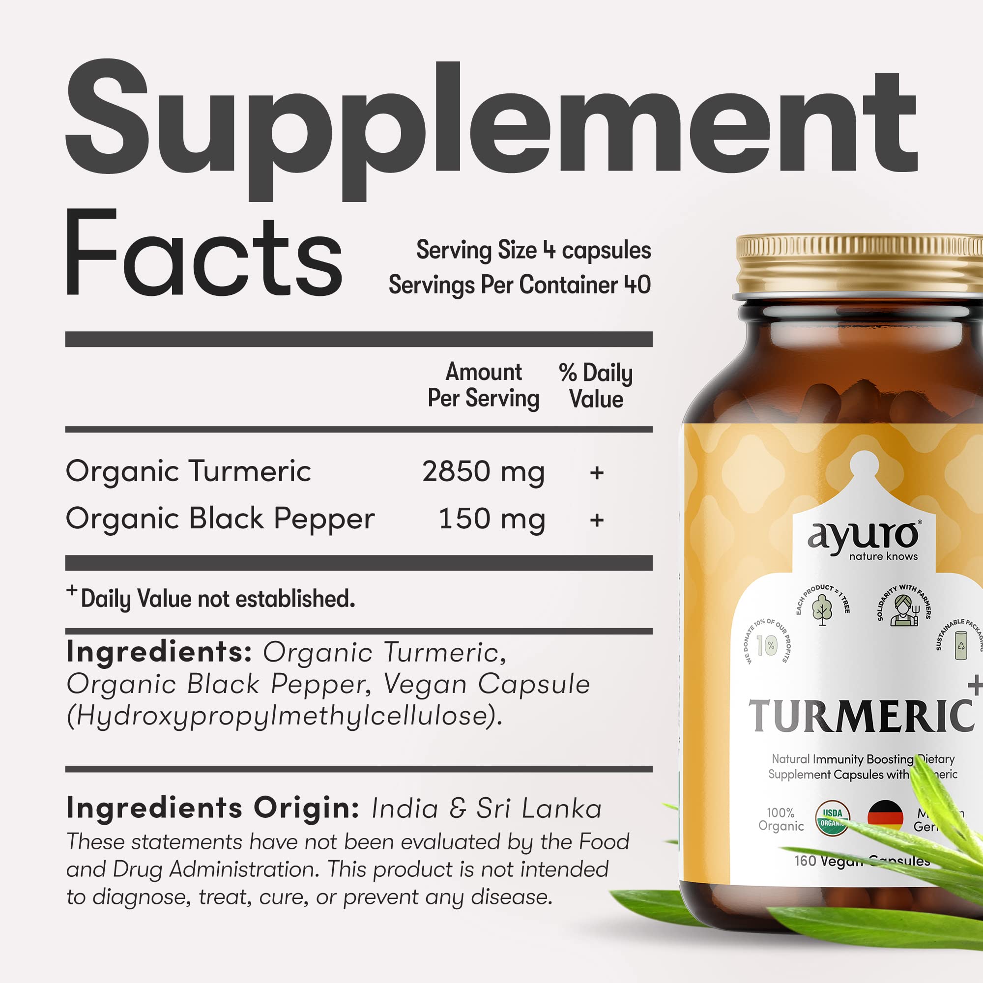 organic turmeric with black pepper