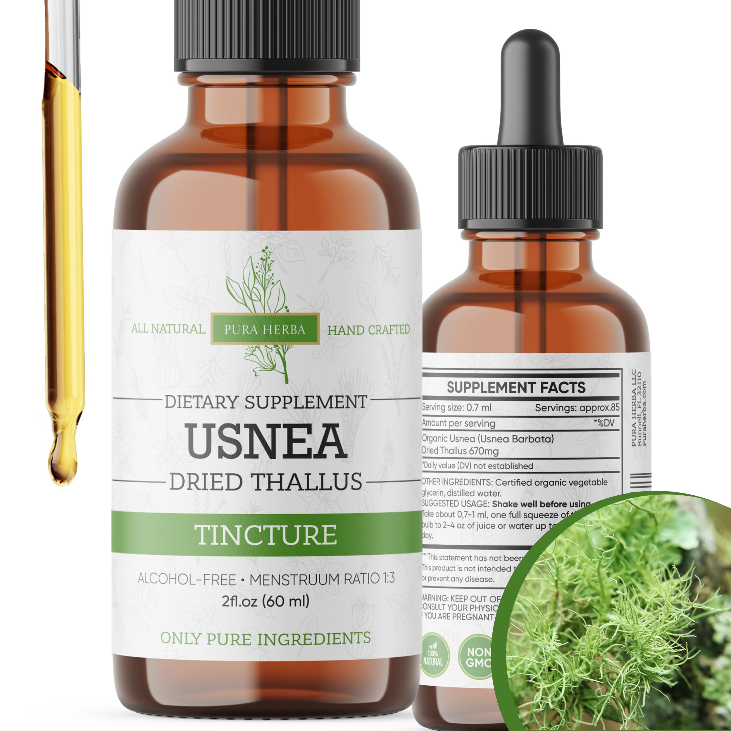 organic usnea liquid drops for immunity
