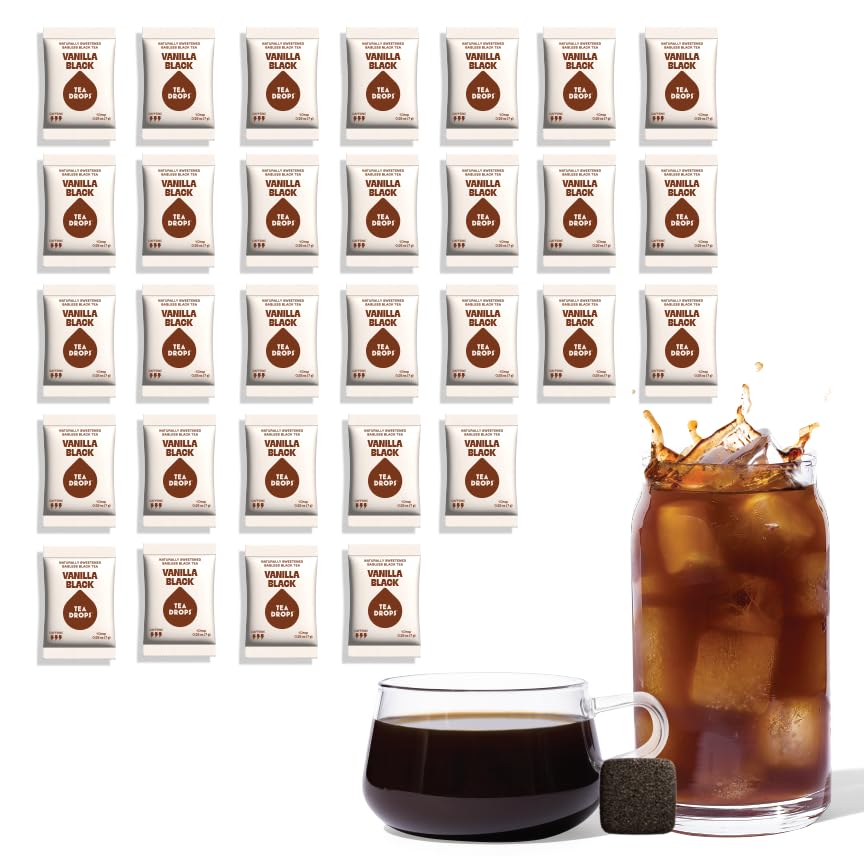 organic vanilla black tea drops