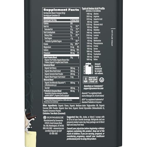 organic vanilla protein powder