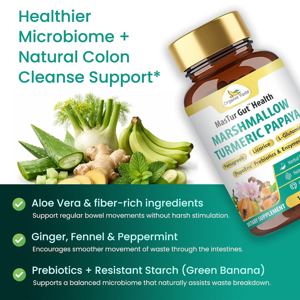 Organic Veda digestive enzymes for bloating