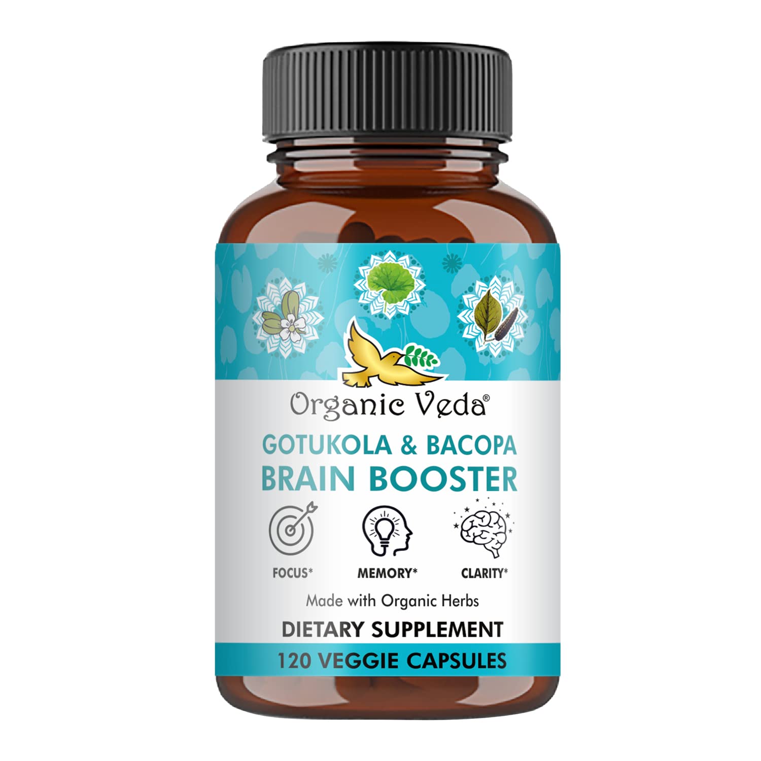 Organic Veda Gotukola Bacopa capsules