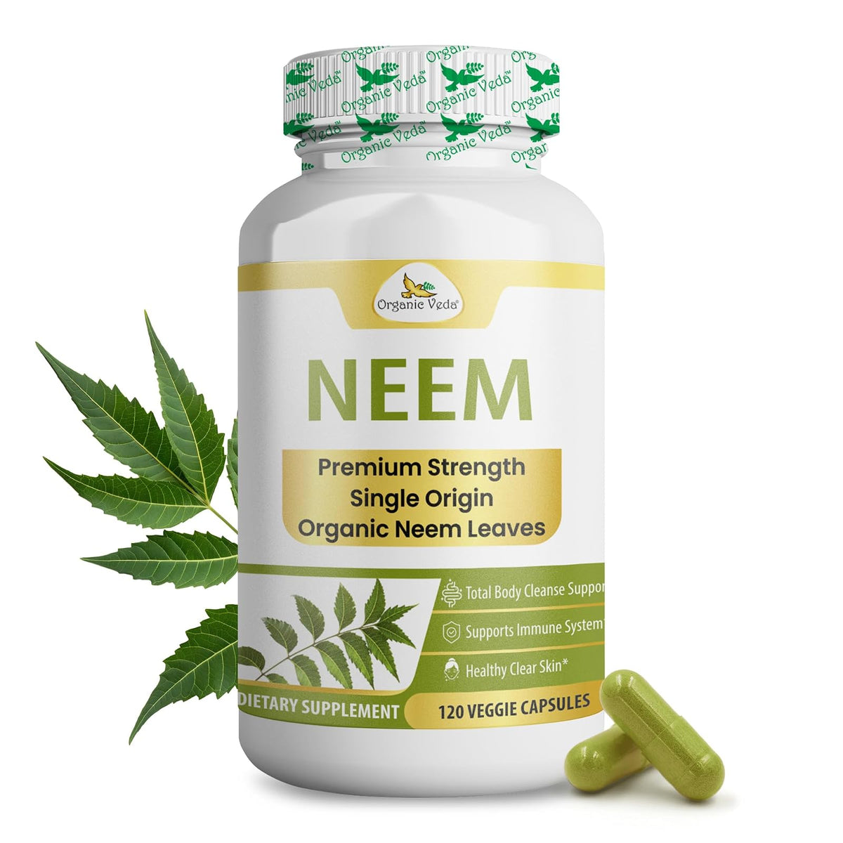 Organic Veda neem capsules for wellness