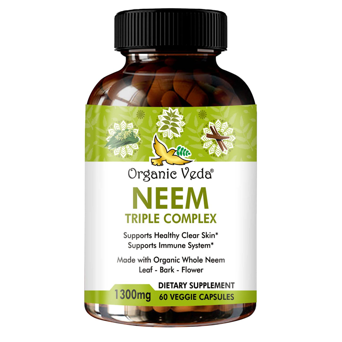 Organic Veda Neem capsules for wellness
