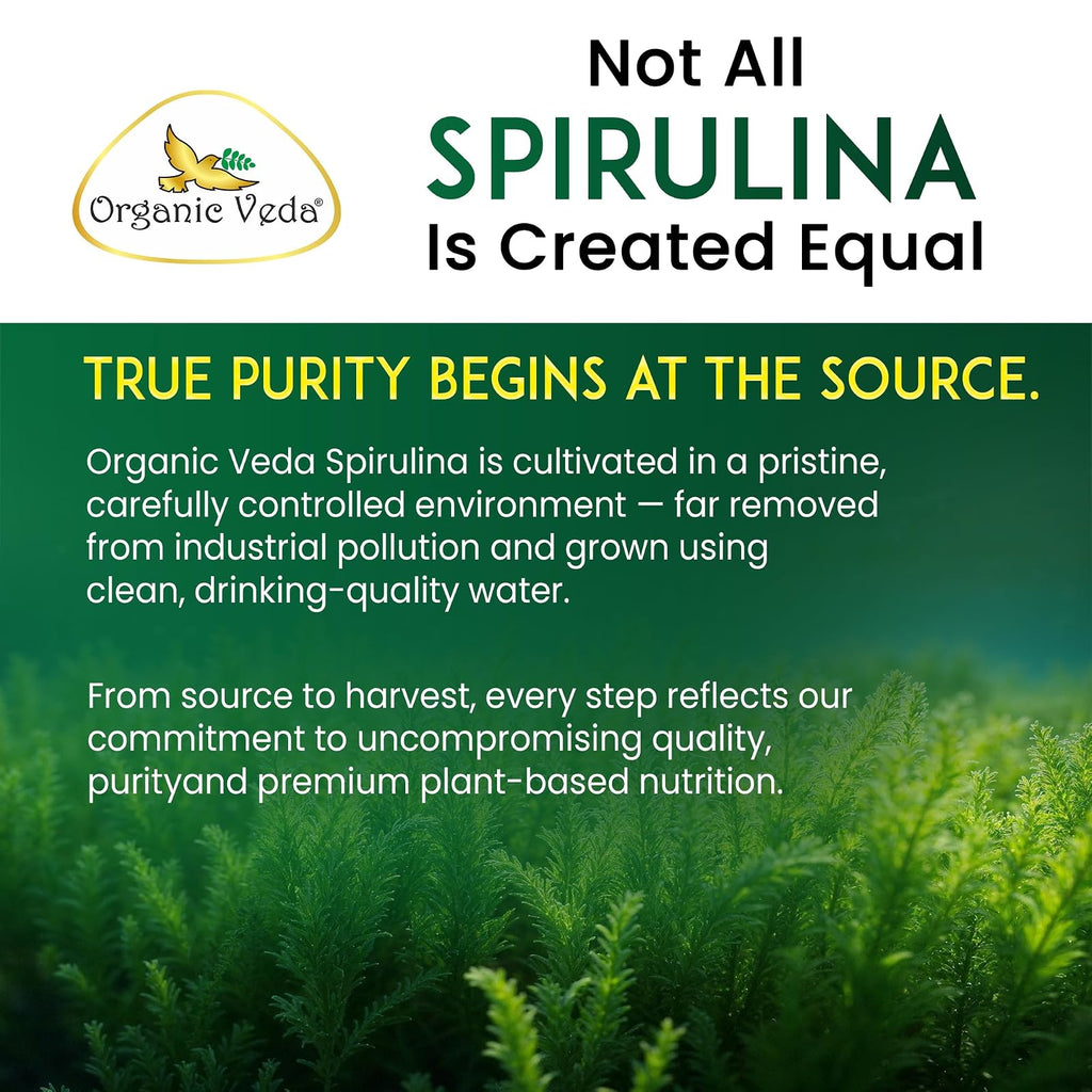 Organic Veda spirulina for overall wellness