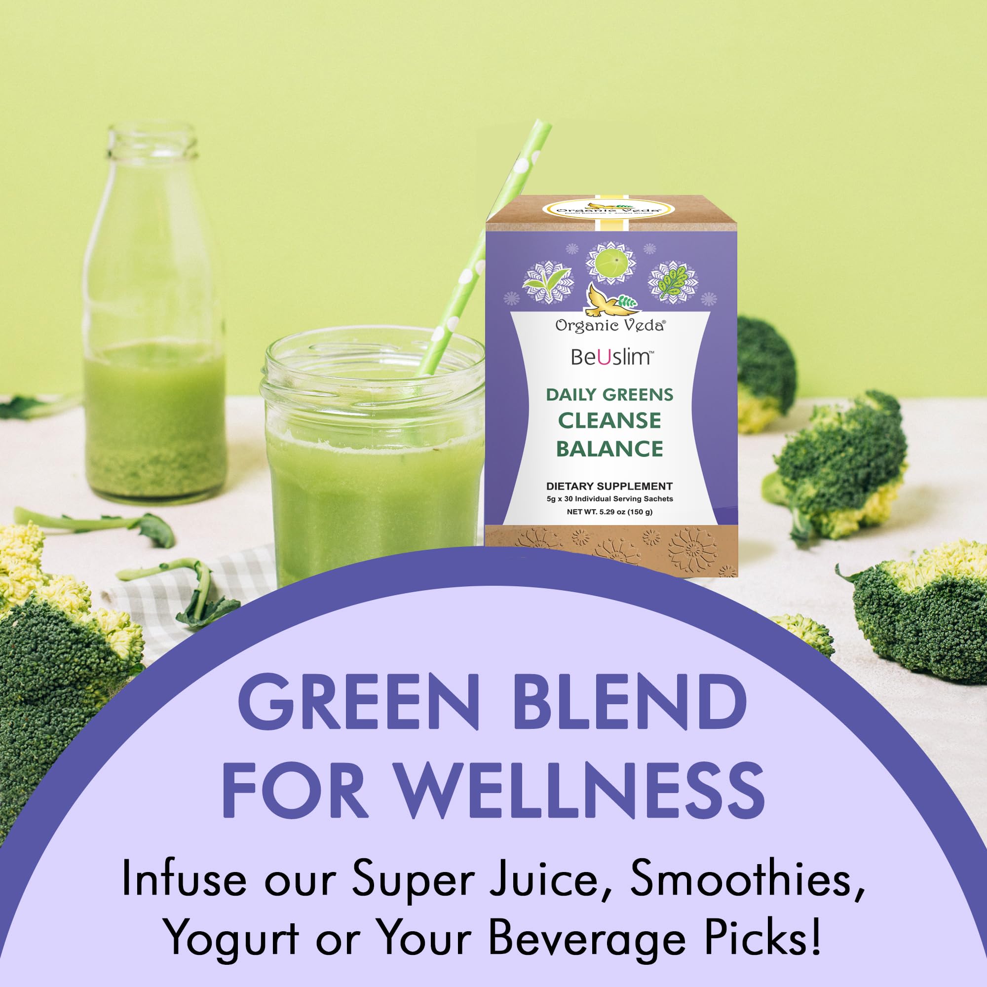 Organic Veda spirulina for vibrant energy