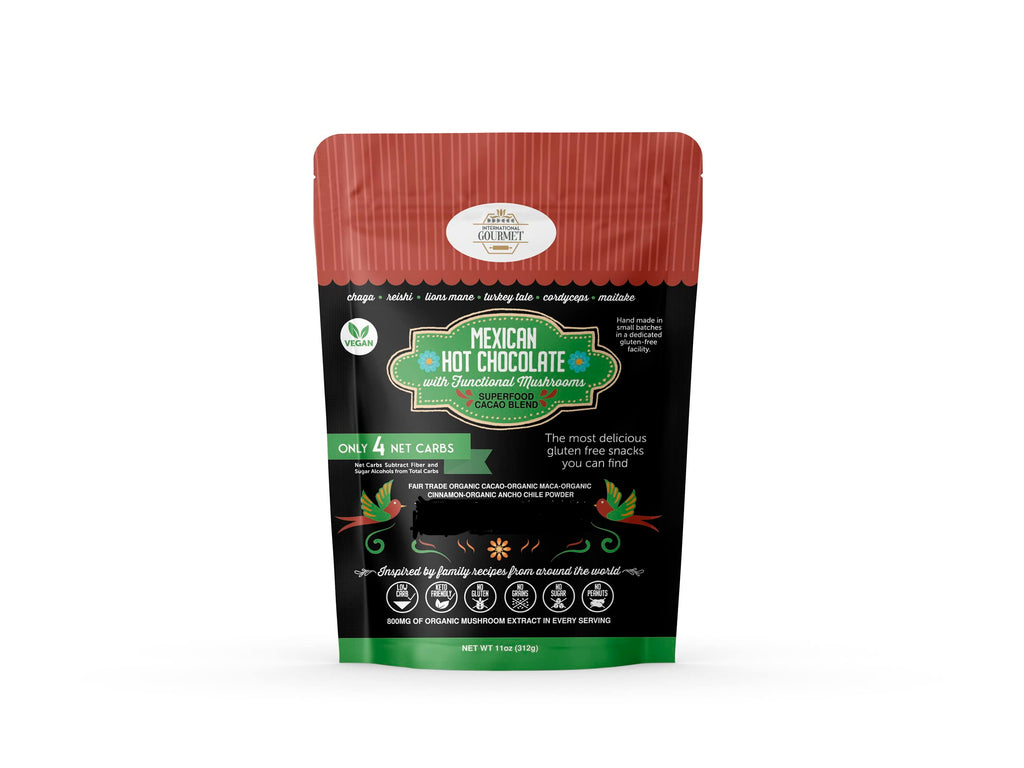 organic vegan mushroom hot chocolate