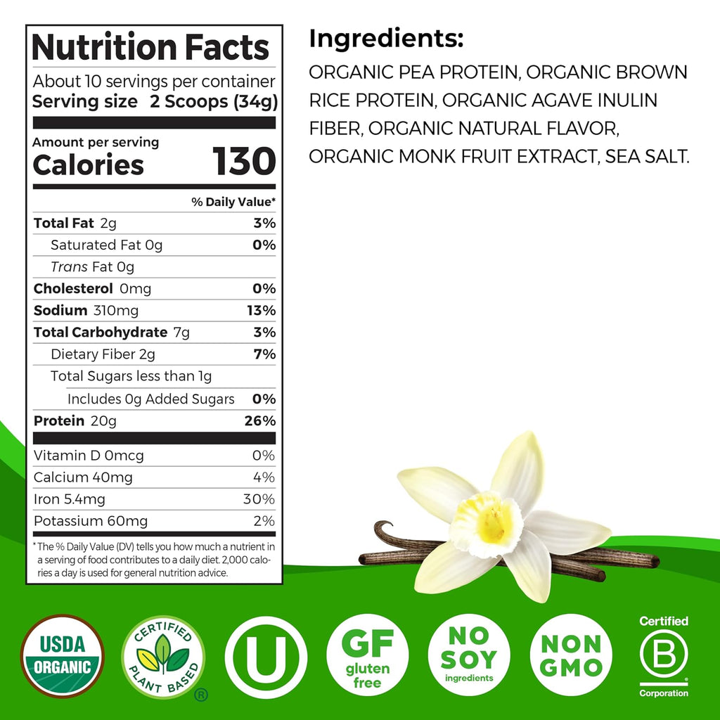 organic vegan protein powder for athletes