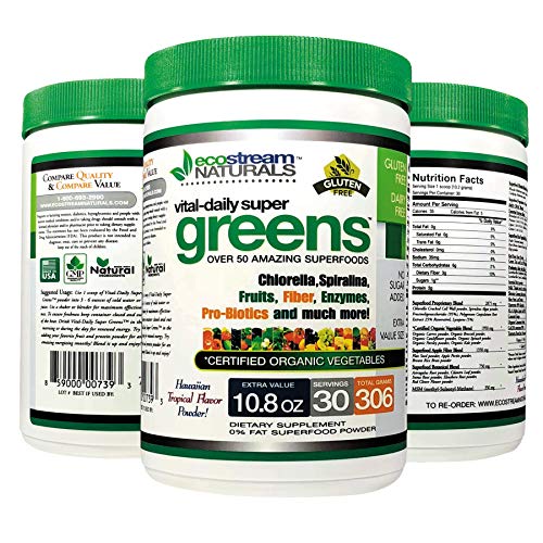Organic vegetables in daily greens
