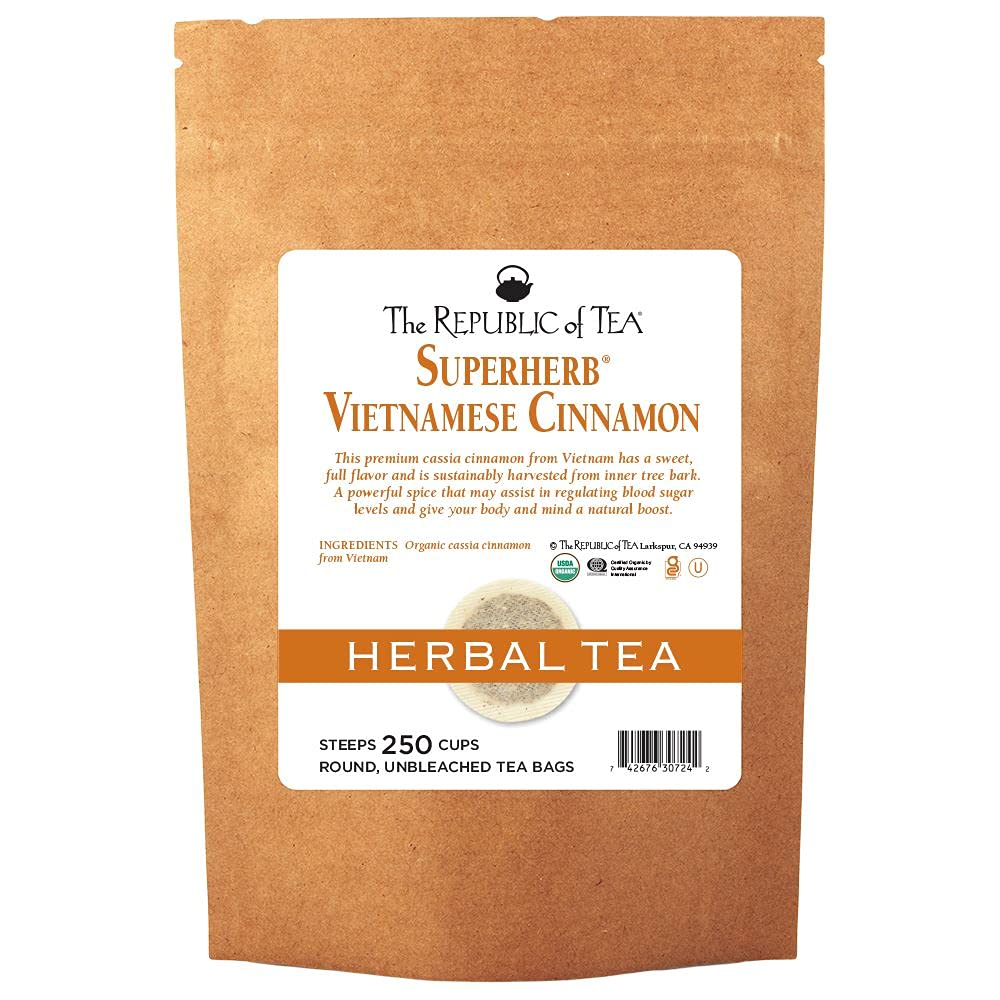 organic Vietnamese cinnamon herbal tea bags