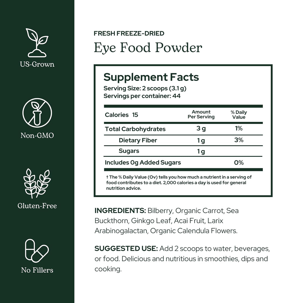 Organic Vitamin A for vision support