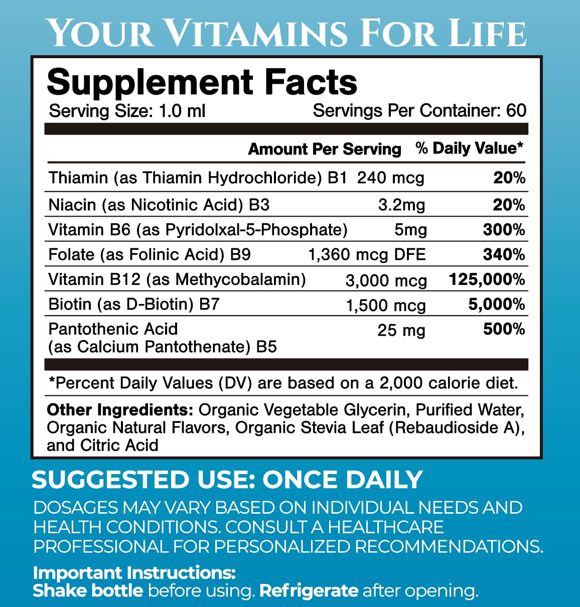 organic vitamin b complex for energy