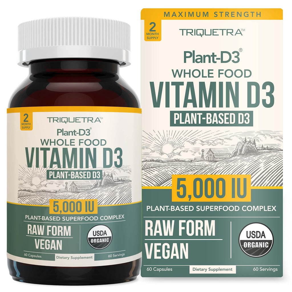 organic vitamin D3 5000 IU capsules