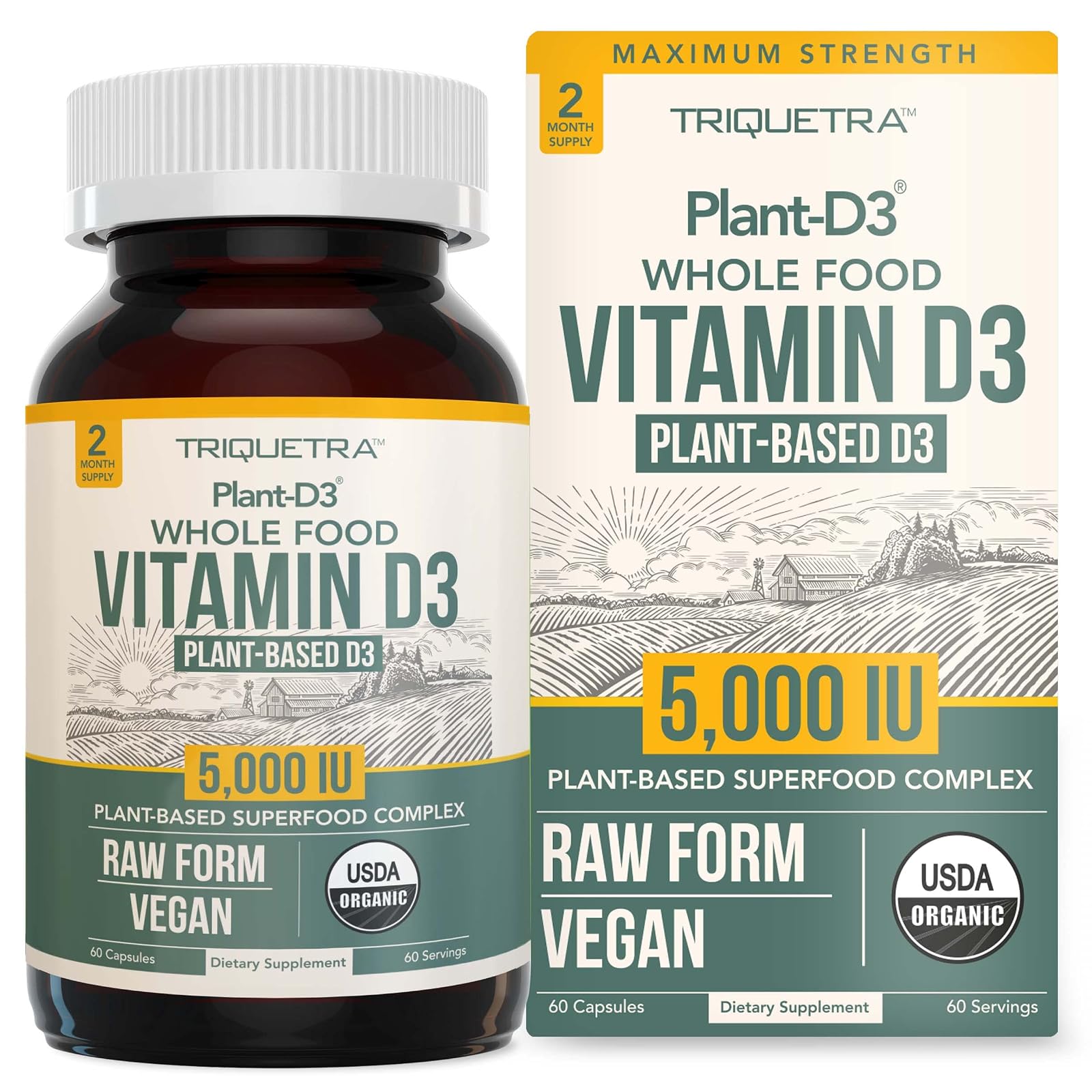organic vitamin D3 5000 IU capsules