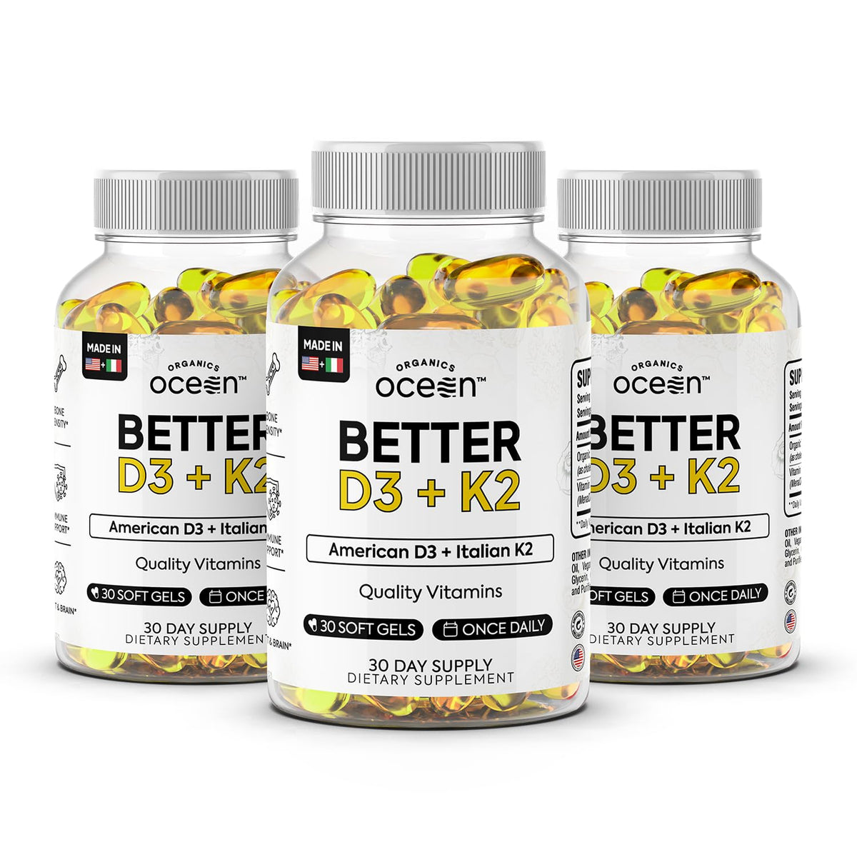 organic vitamin D3 K2 capsules
