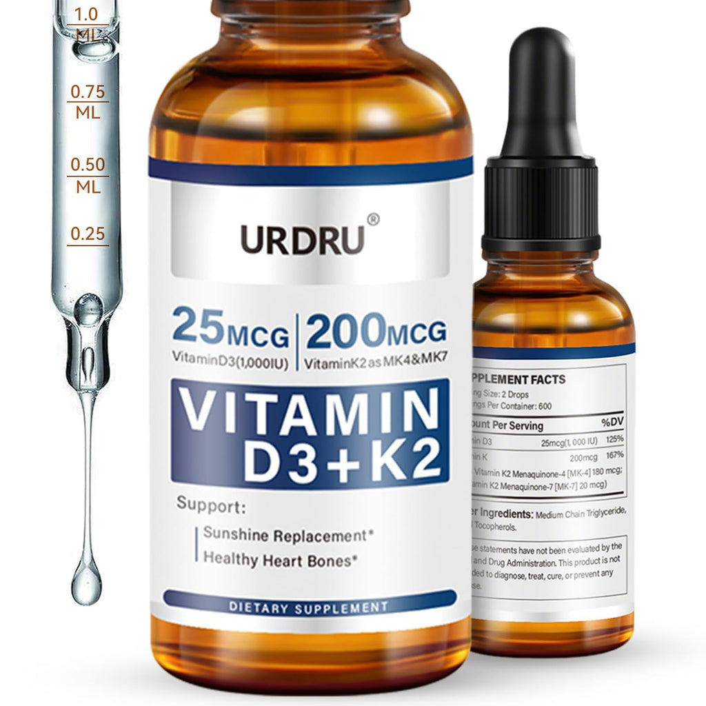 Organic Vitamin D3 K2 liquid drops