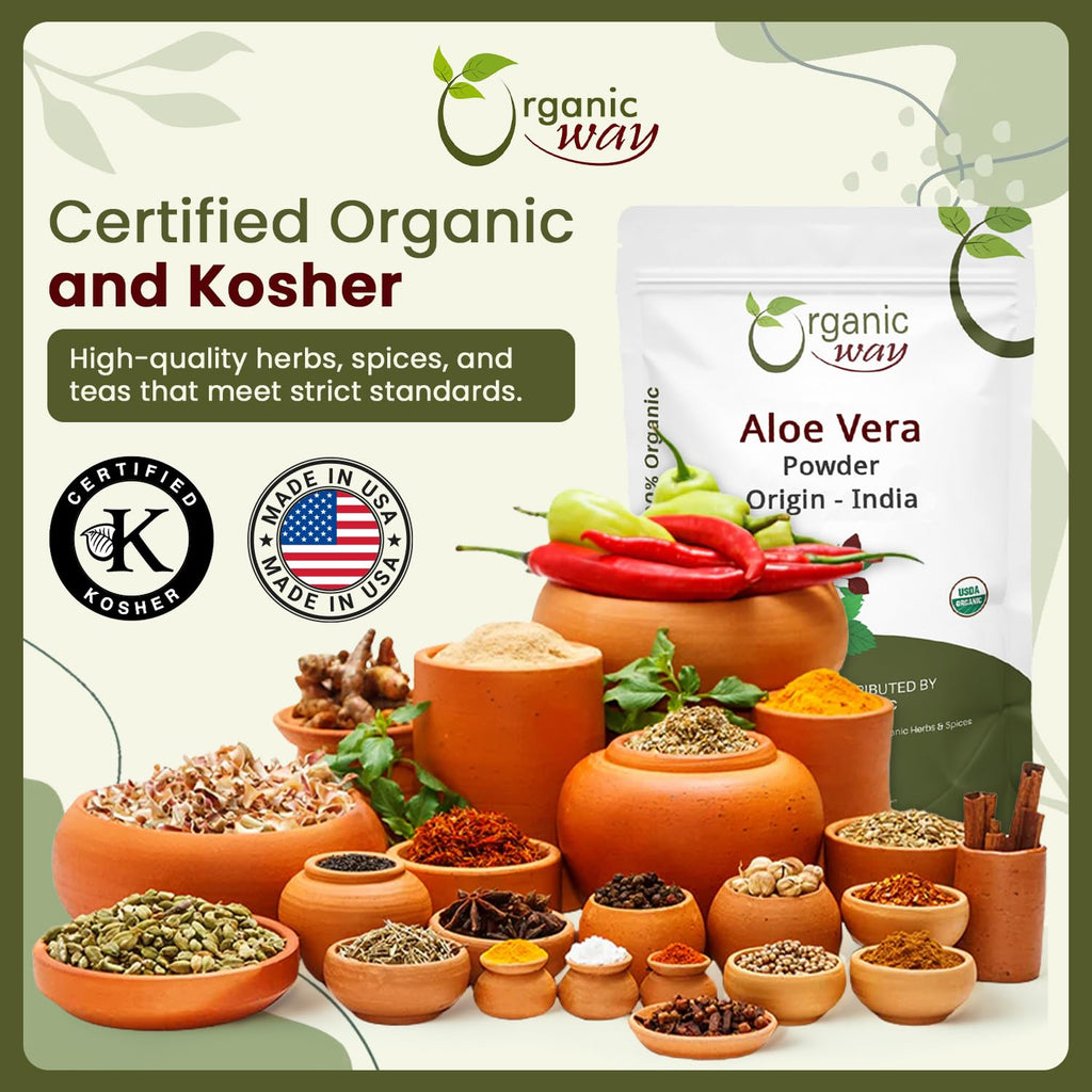 Organic Way aloe vera for hydration