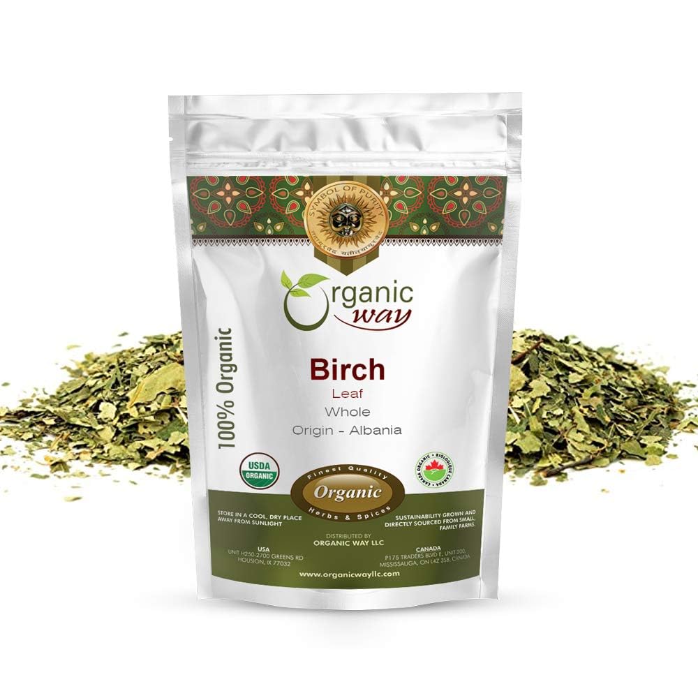 Organic Way dried birch leaf tea