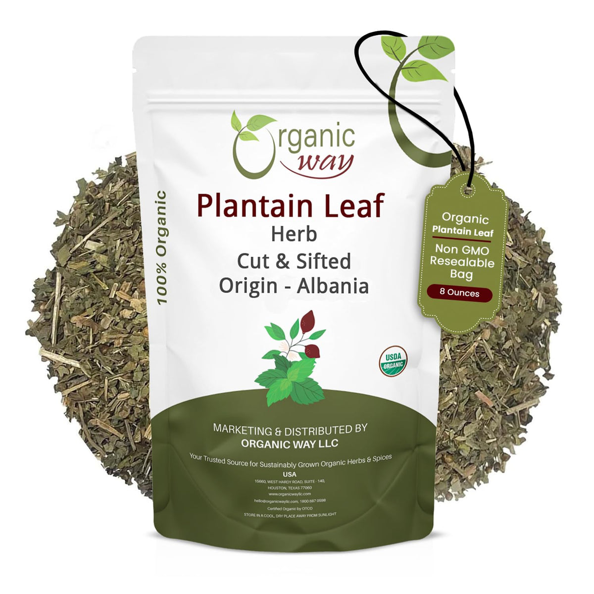 Organic Way plantain leaf herbal tea