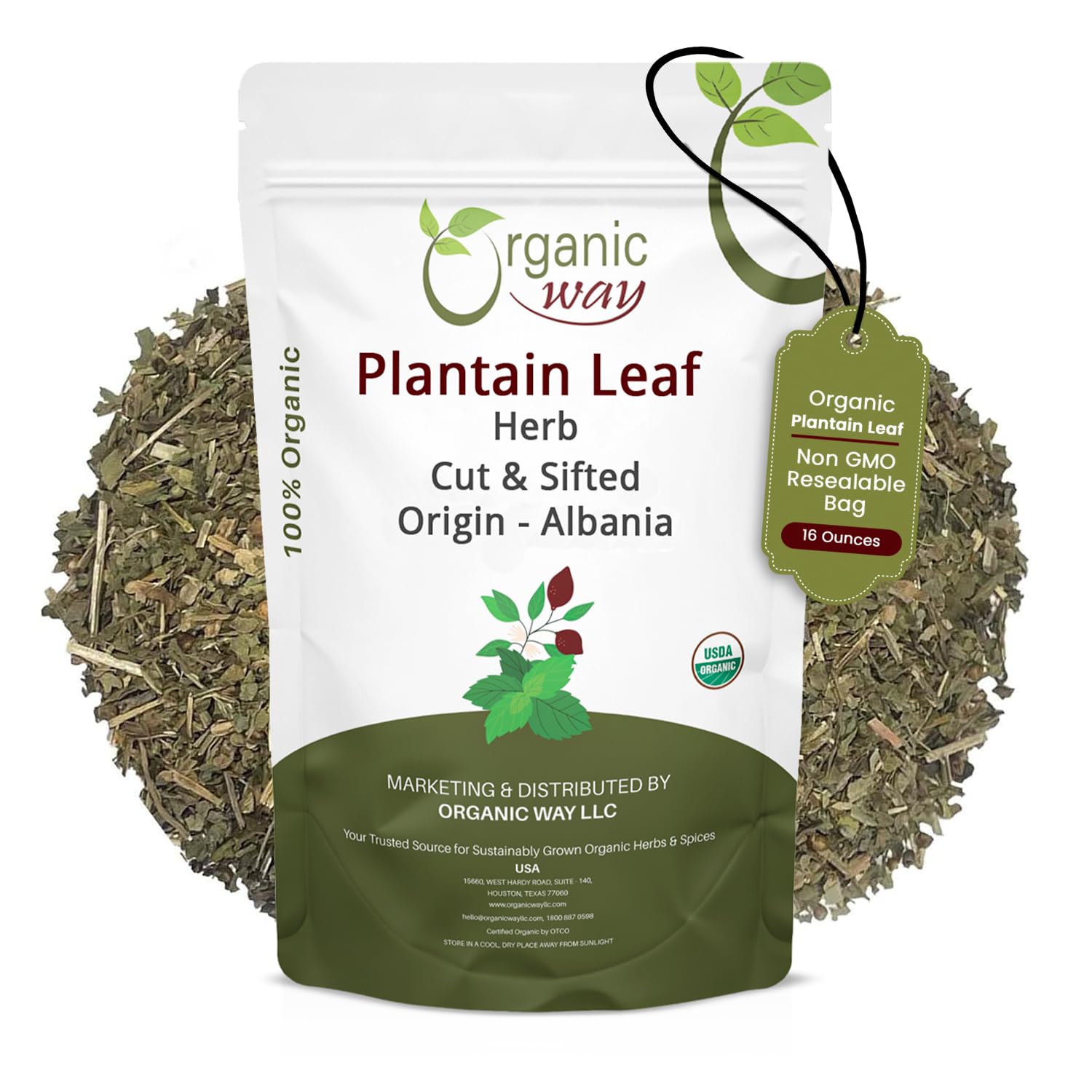 Organic Way plantain leaf herbal tea