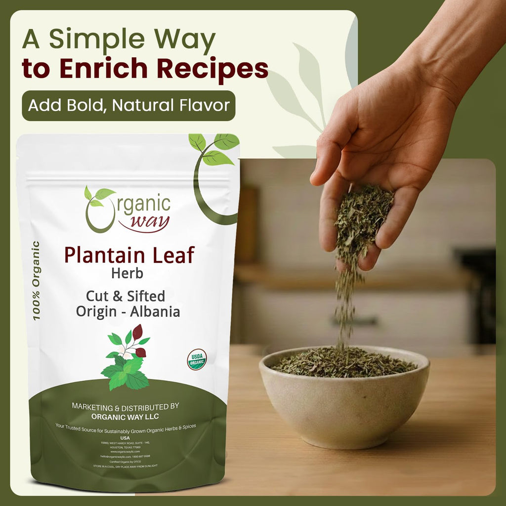 organic way plantain leaf tea