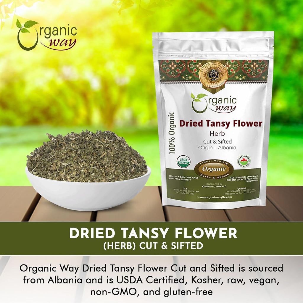 Organic Way tansy flower benefits